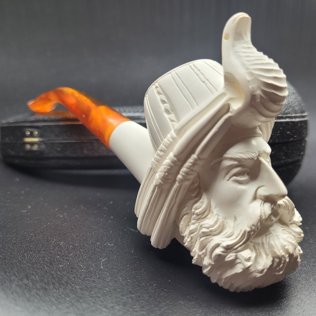 Cavalier Meerschaum Pipe Handmade Block Meerschaum by CPW Pipes 1361 - Etsy