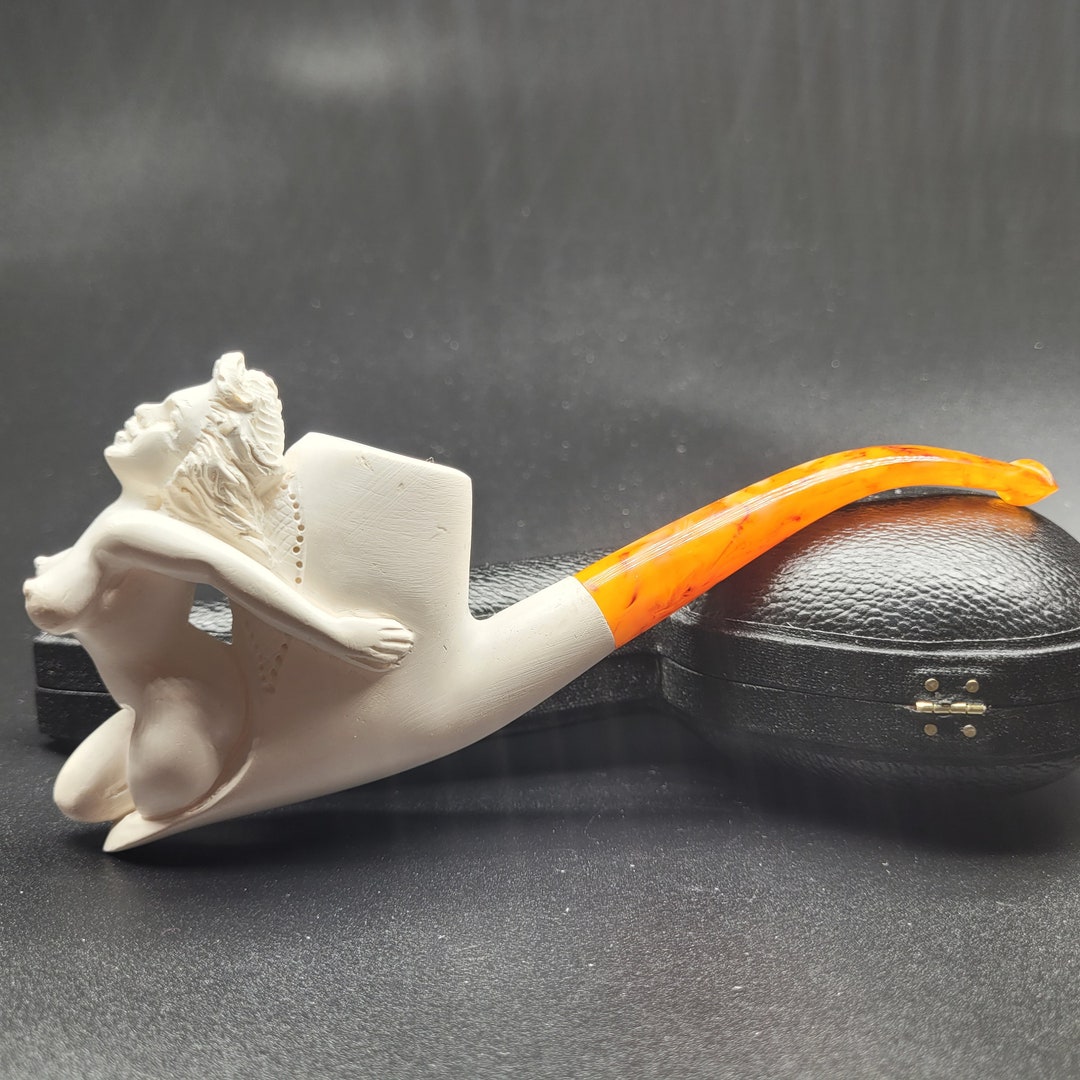 XLARGE Lady Artwork Meerschaum Pipe by CPW Meerschaum Pipes 3131 - Etsy