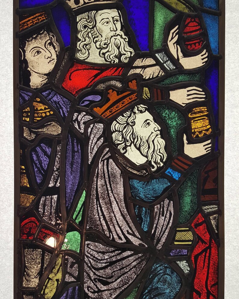 Stained Glass Panel Adoration of the Magi - Etsy