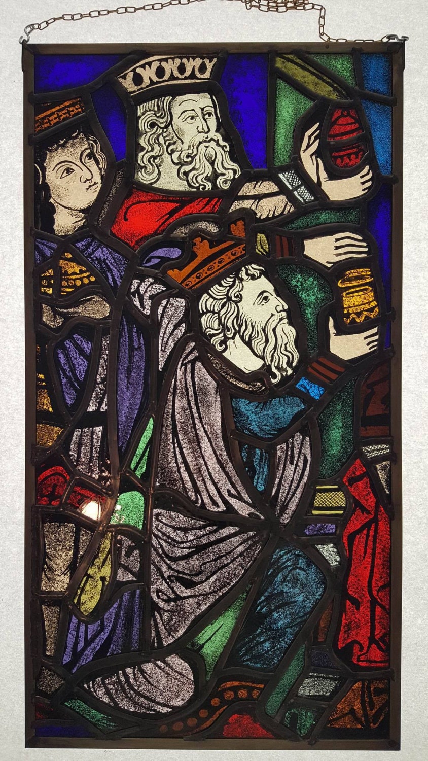 Stained Glass Panel Adoration of the Magi - Etsy