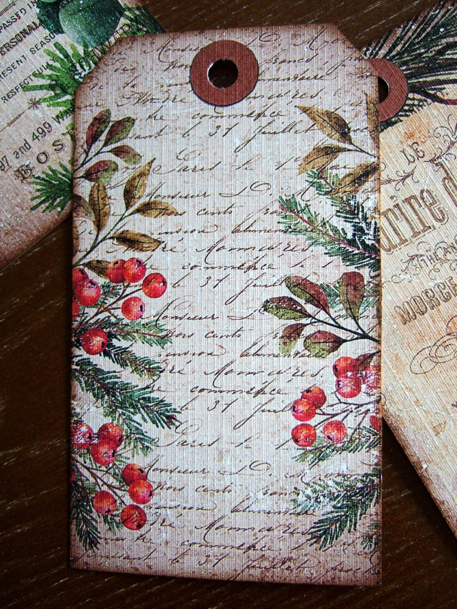 SIX Primitive Christmas in the Country Hang Tags - Etsy