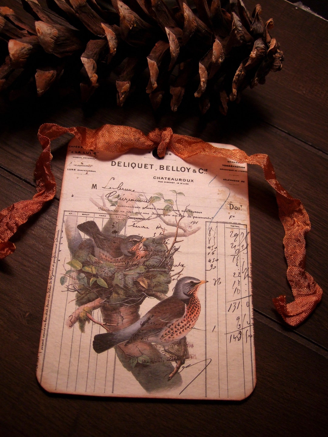 Primitive Nesting Birds Tags - Botanical Tags - Etsy