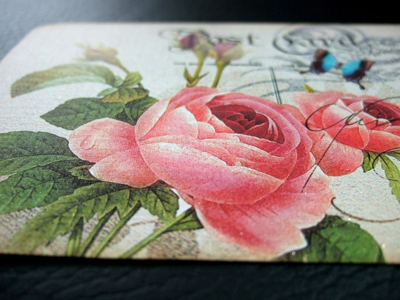 FOUR Vintage Inspired Rose Garden Postcardsplace Cardskeep - Etsy