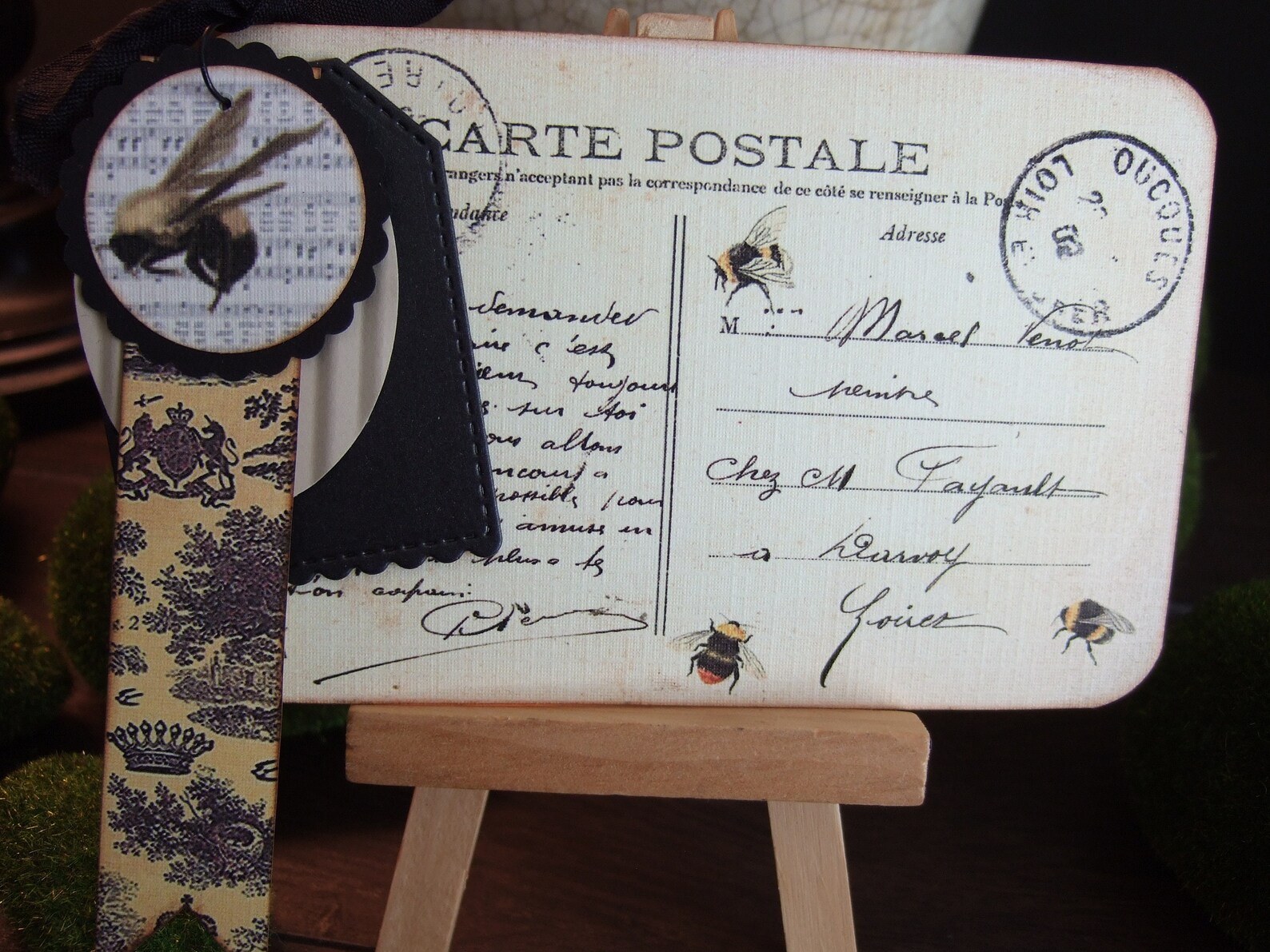 FOUR Vintage Style Bee Postcards ~ Journal Cards ~ Scrapbooking ...