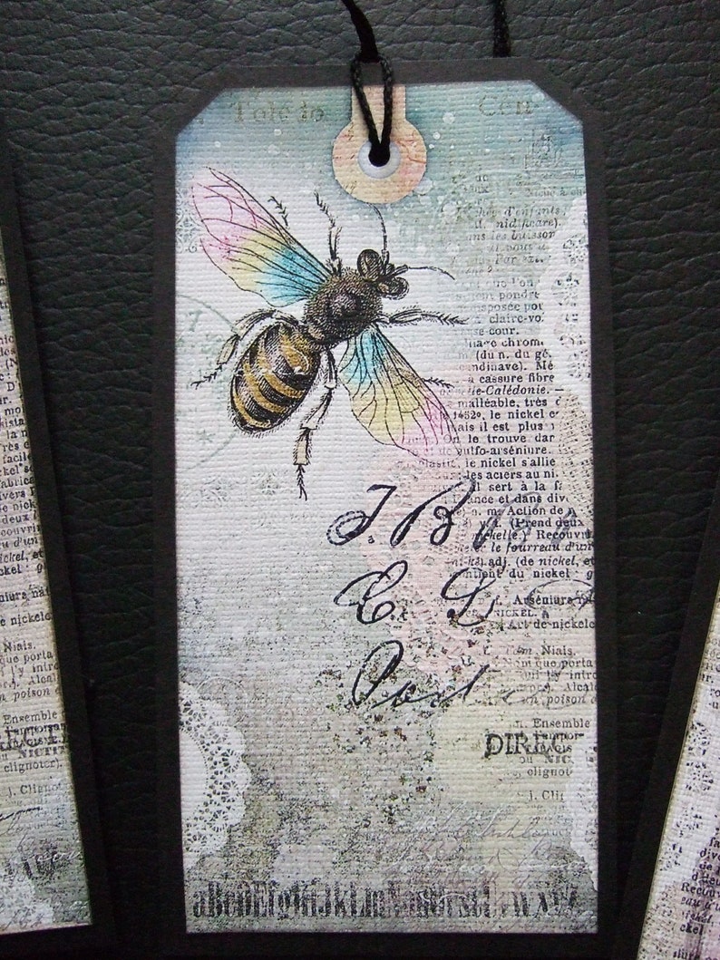 Botanical Tags - SIX Primitive Hang Tags Garden Springtime Gift Tags - Etsy