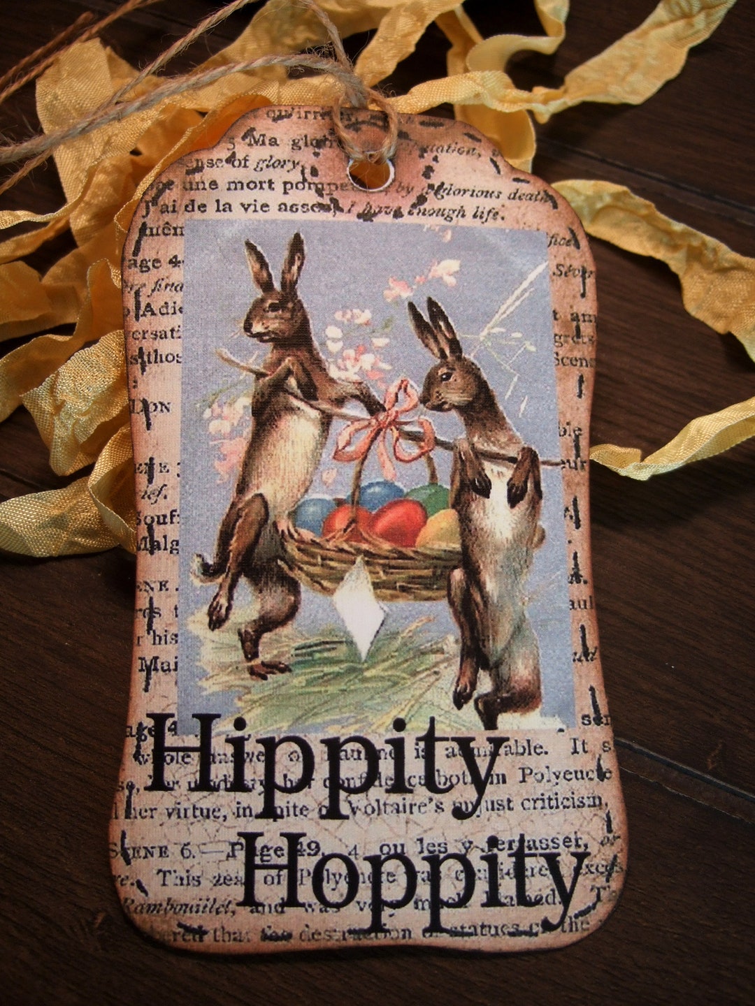 Primitive Easter Tags - Keepsake - Vintage Gift Tags - Etsy