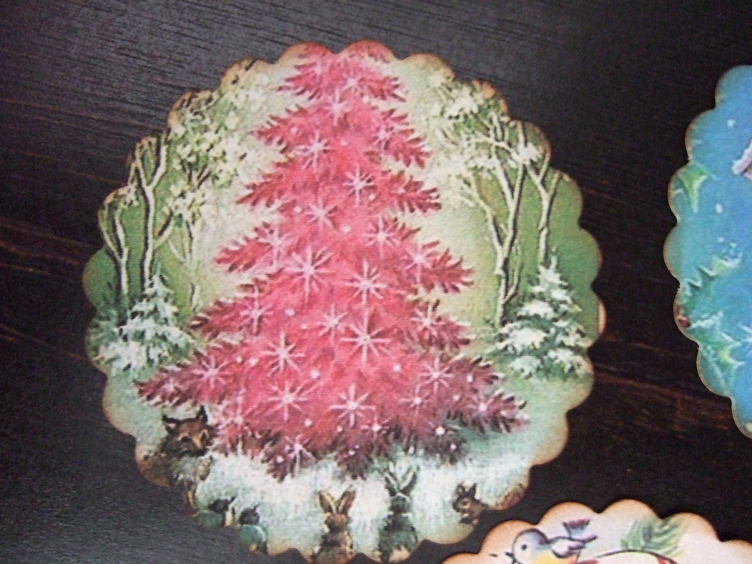 Christmas Die Cuts 26 for DIY Journals - Primitive Christmas Bag Seals ...