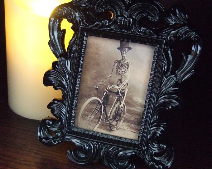 Vintage Style BLACK BAROQUE FRAME Gothic Halloween Picture Frame Gatsby ...
