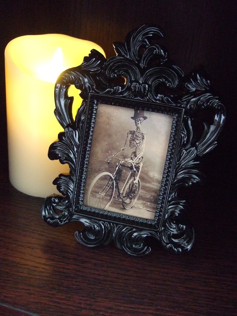 Vintage Style BLACK BAROQUE FRAME Gothic Halloween Picture - Etsy