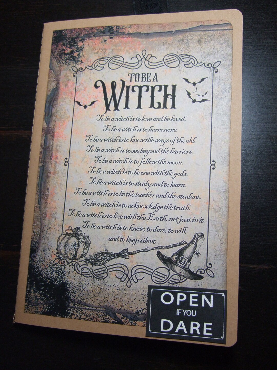 2B A Witch Blank Journal Travelers Notebook Personal Daily Planner To ...