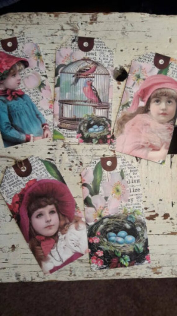 Primitive Hang Tags Vintage Style Gift Tags - Etsy