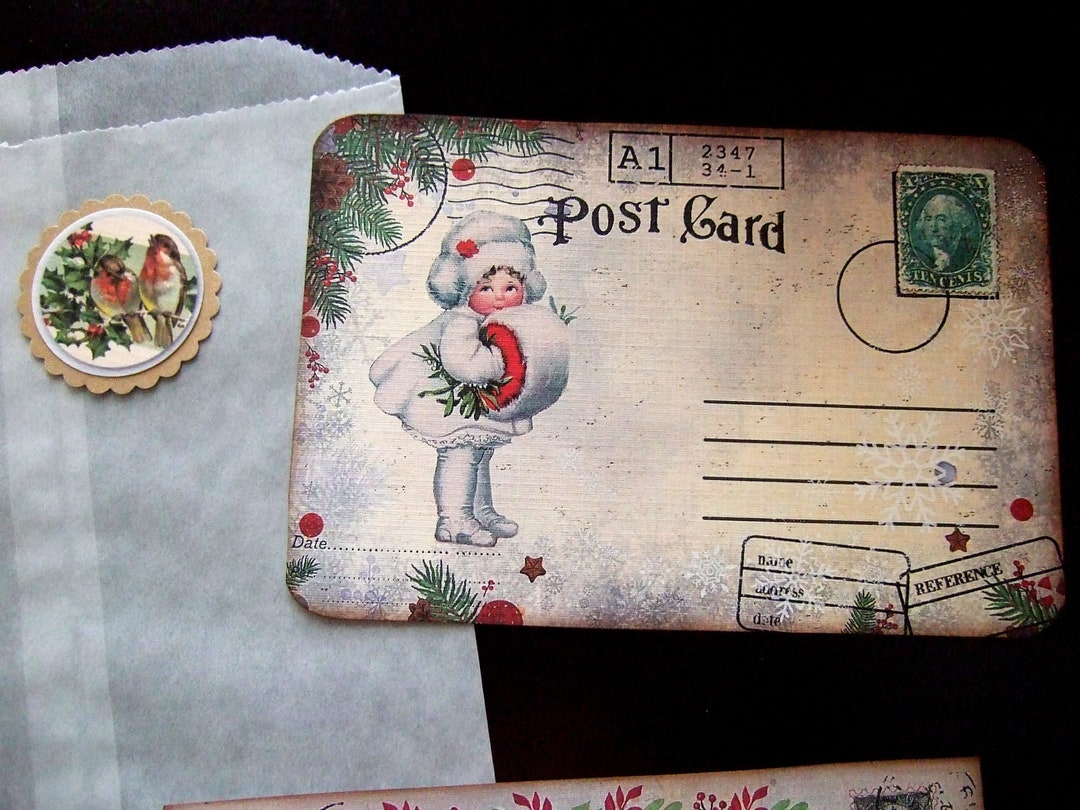Christmas Tags - Postcards~place Cards~keep in Touch~decorating ...