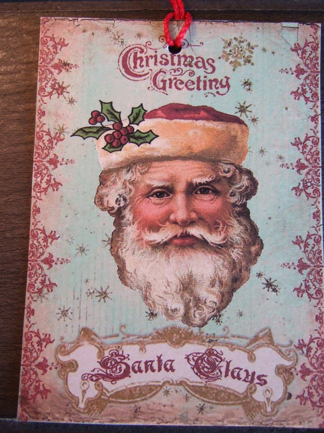 Christmas Gift Tags - EIGHT Vintage Style Christmas Tags - Keepsake - Etsy
