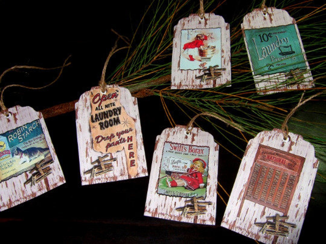 Primitive Hang Tags Laundry Gift Tags - Etsy