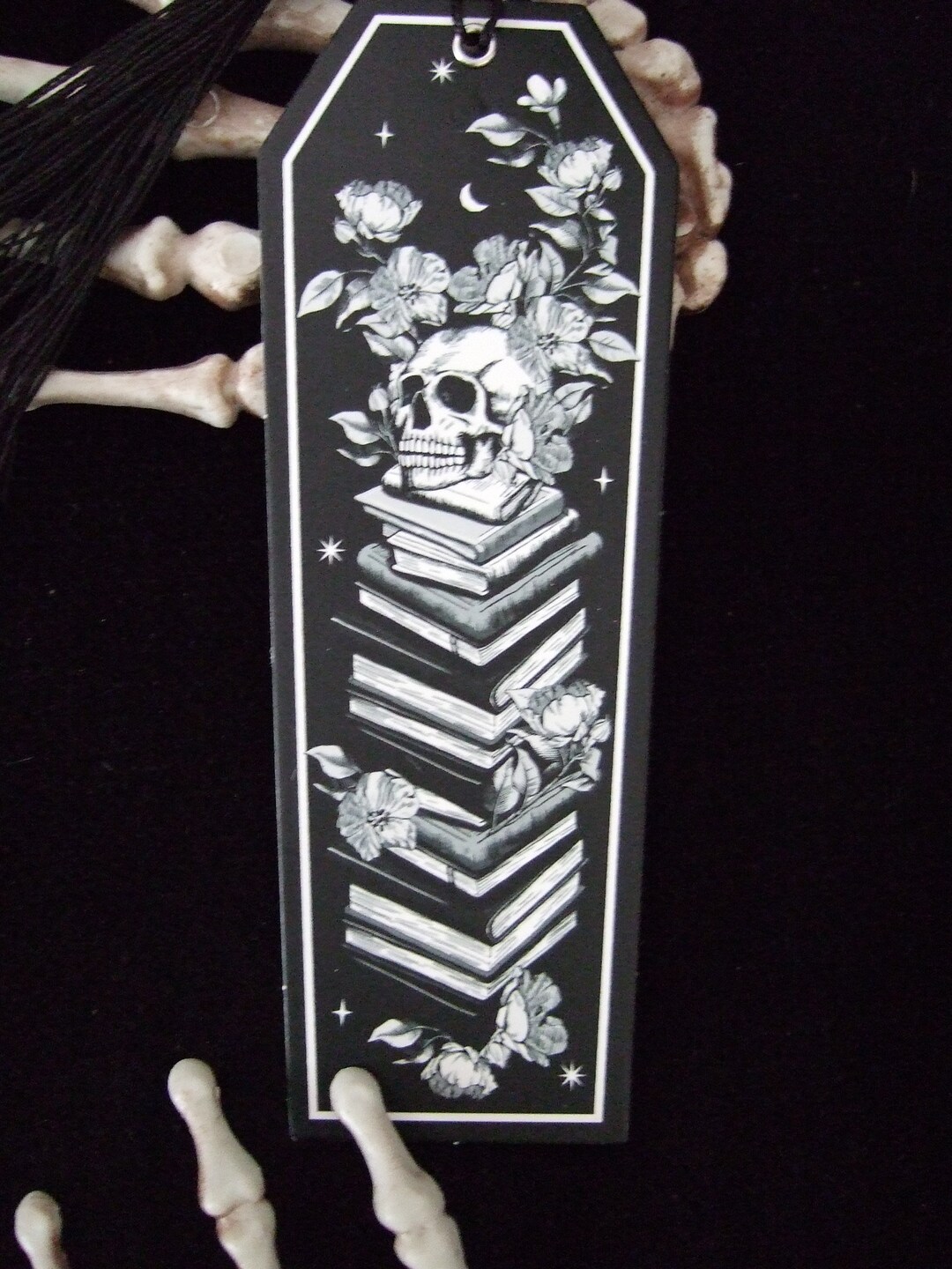 Coffin Bookmark Skeleton Bookmark Bookish Vibe Journal Dangle Planner ...