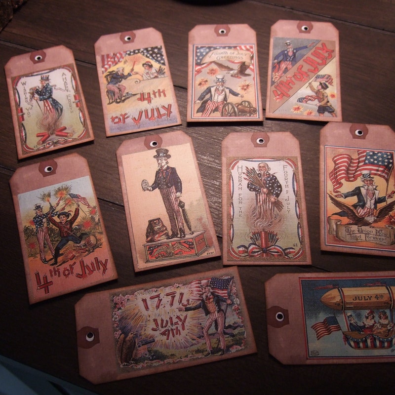 Primitive Tags - Etsy