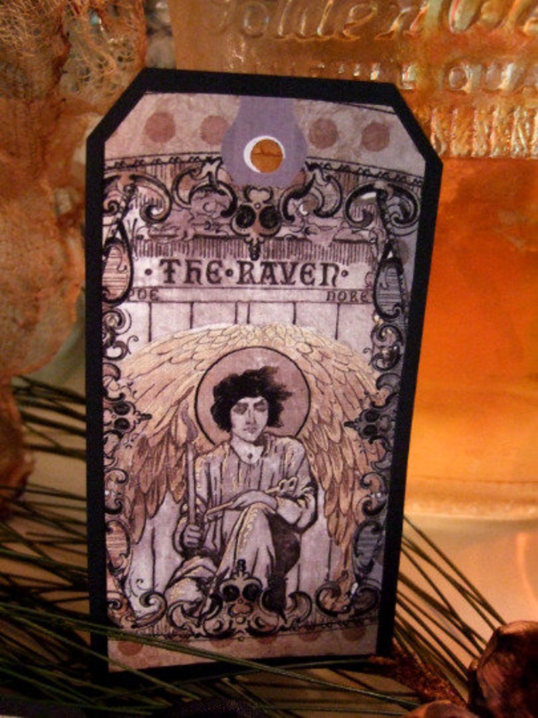 SIX Large Primitive Vintage Gothic Raven Spell Book Halloween - Etsy