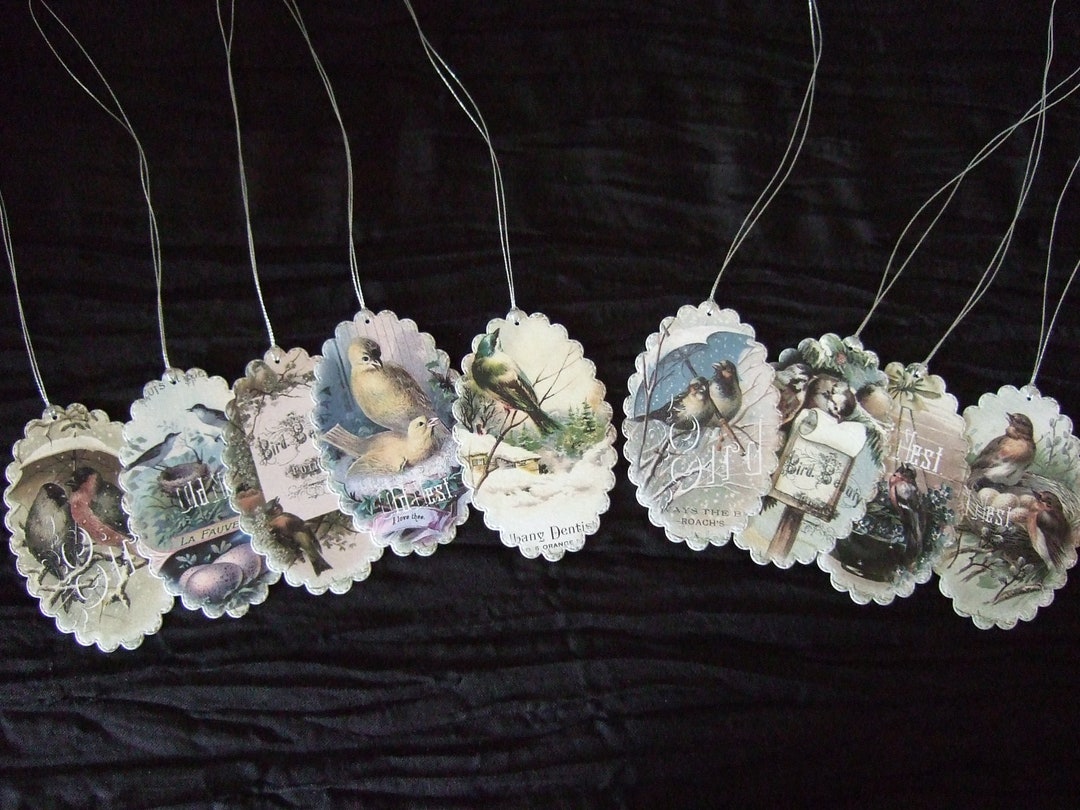 Vintage Style Bird Tags Nest Tags Journal Tucks Gift for Everyone - Etsy