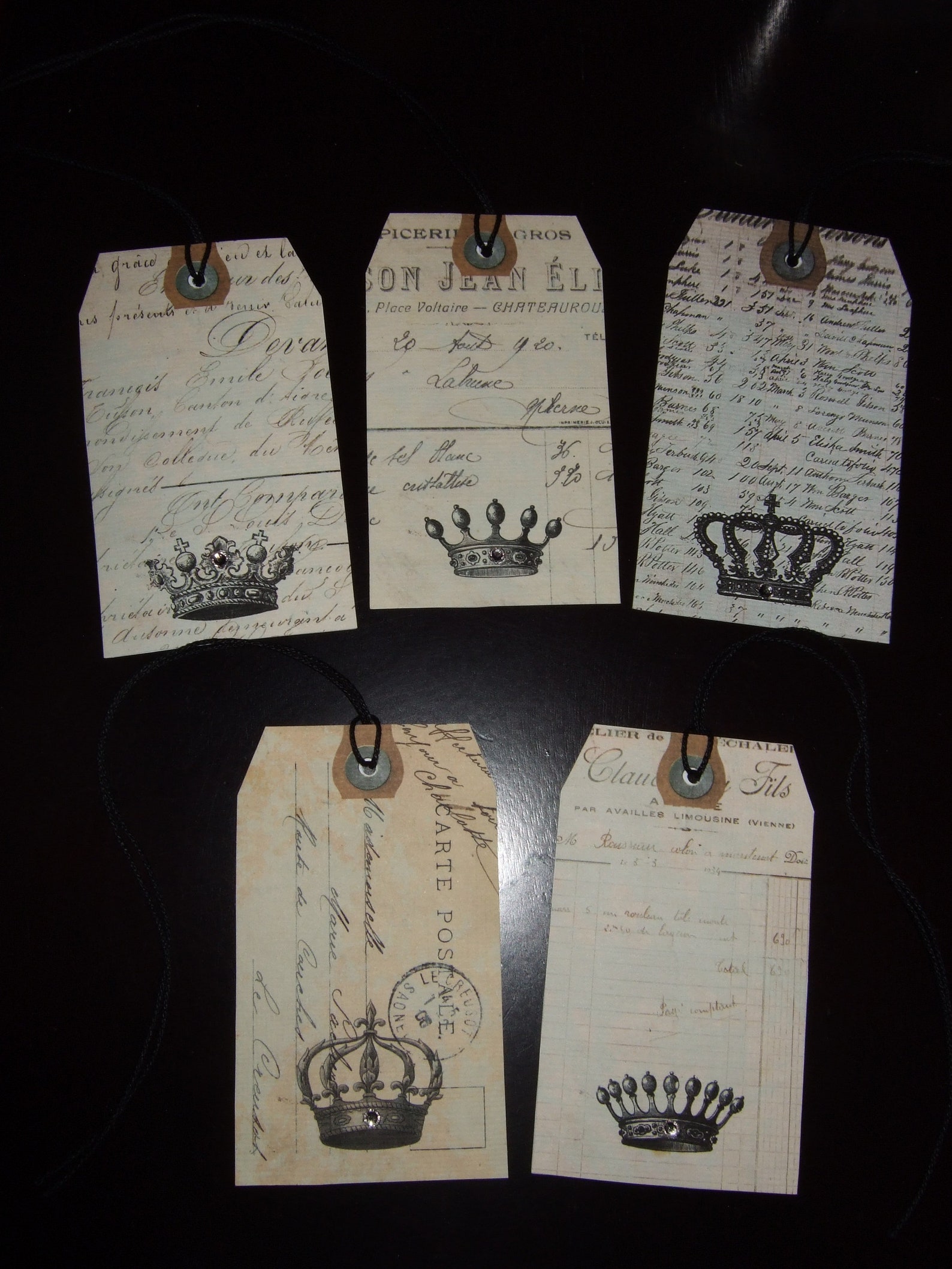 Vintage French Style Hang Tags Vintage Gift Tags - Etsy