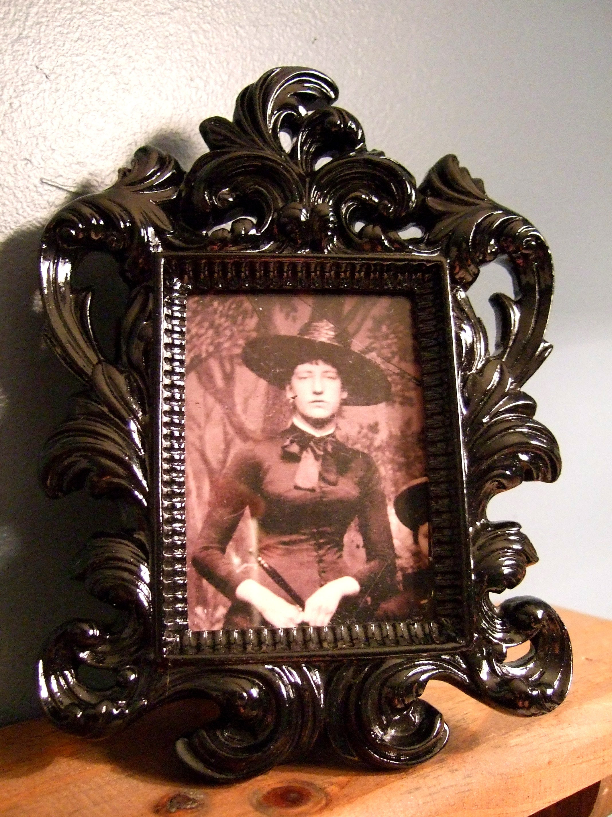 Vintage Style BLACK BAROQUE FRAME Gothic Halloween Picture - Etsy
