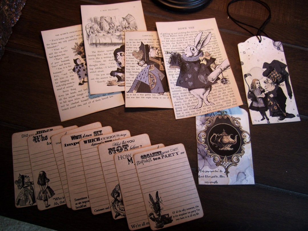Mini Alice in Wonderland Ephemera Bundle - Etsy