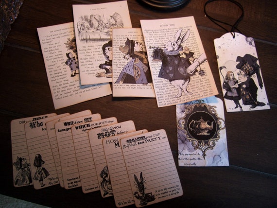 Mini Alice in Wonderland Ephemera Bundle - Etsy