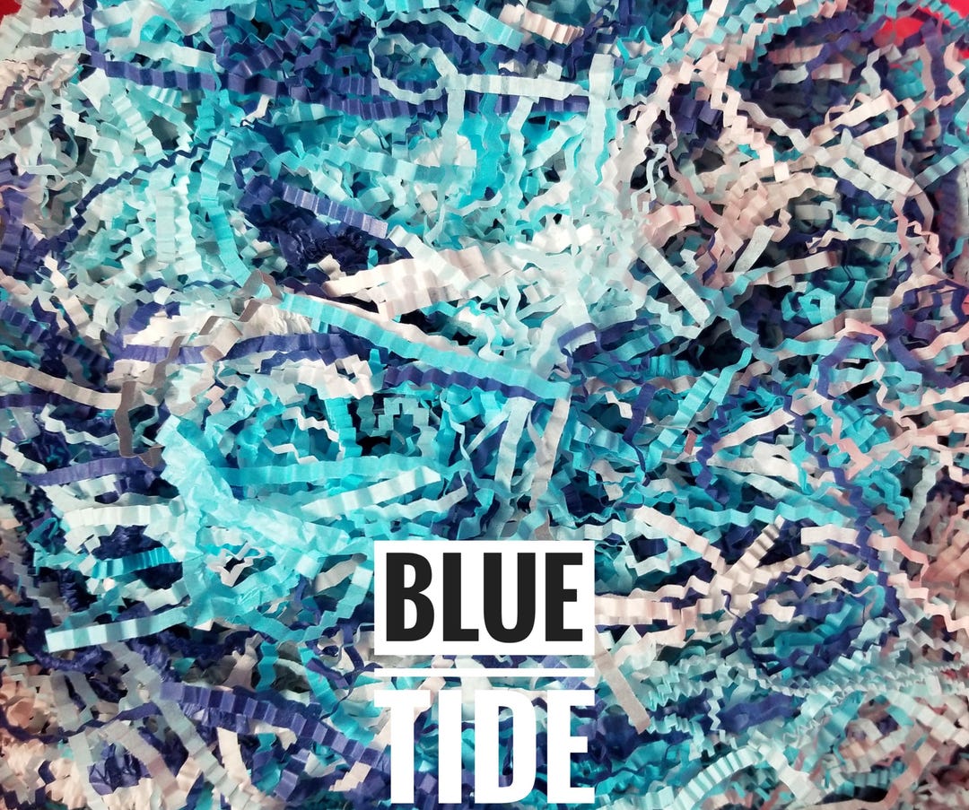 Soft Paper Shred for Ocean Birthday Centerpiece Boxes Bags Custom ...
