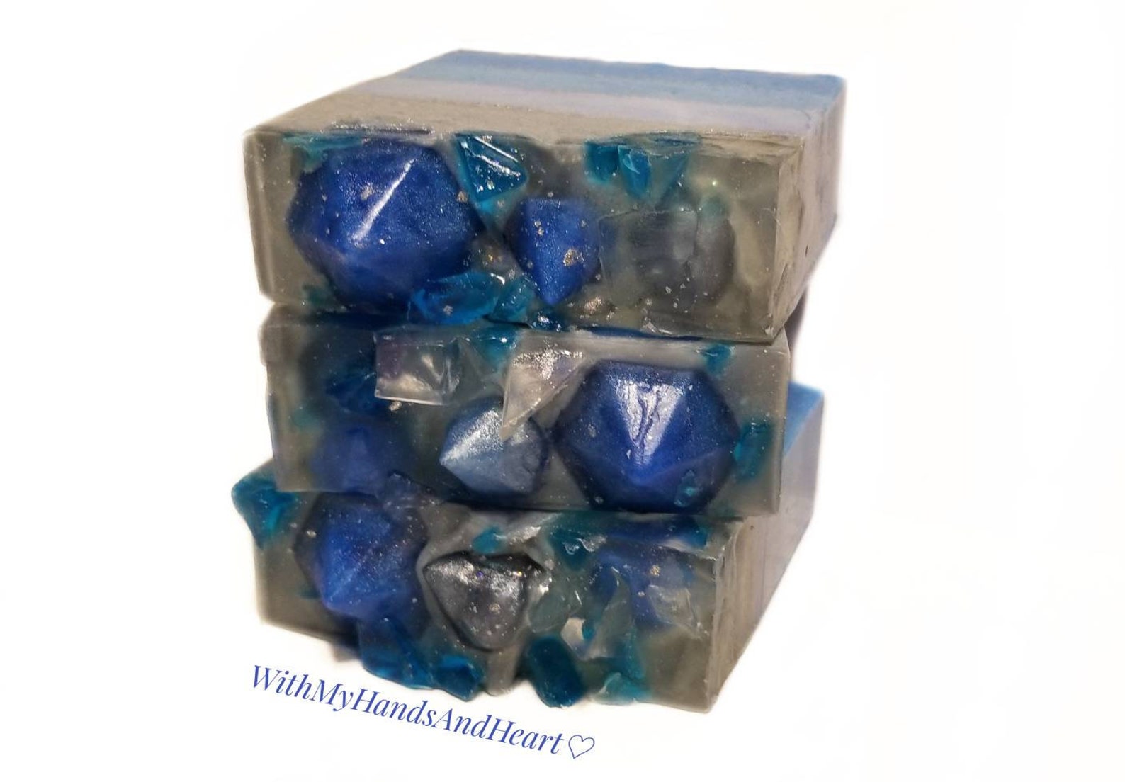 Crystal Bathroom Decor Set With 4x6 Sign Gemstone Soaps December ...
