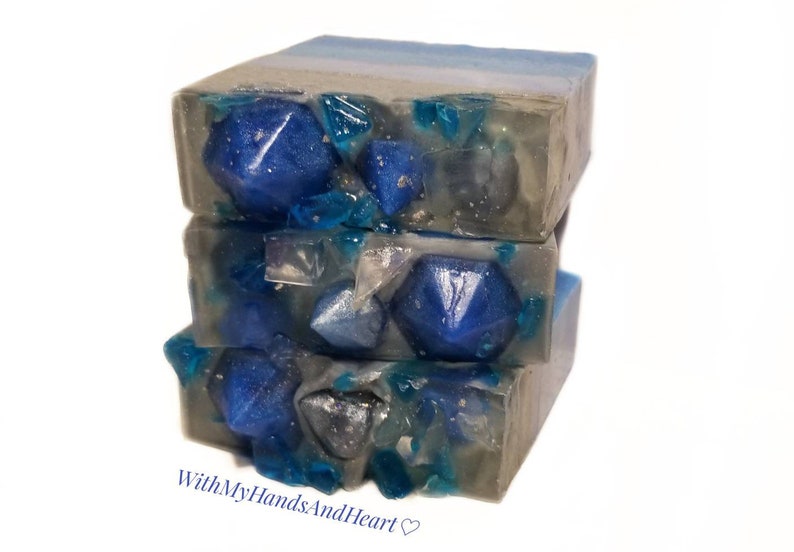 Crystal Bathroom Decor Set With 4x6 Sign Gemstone Soaps December ...