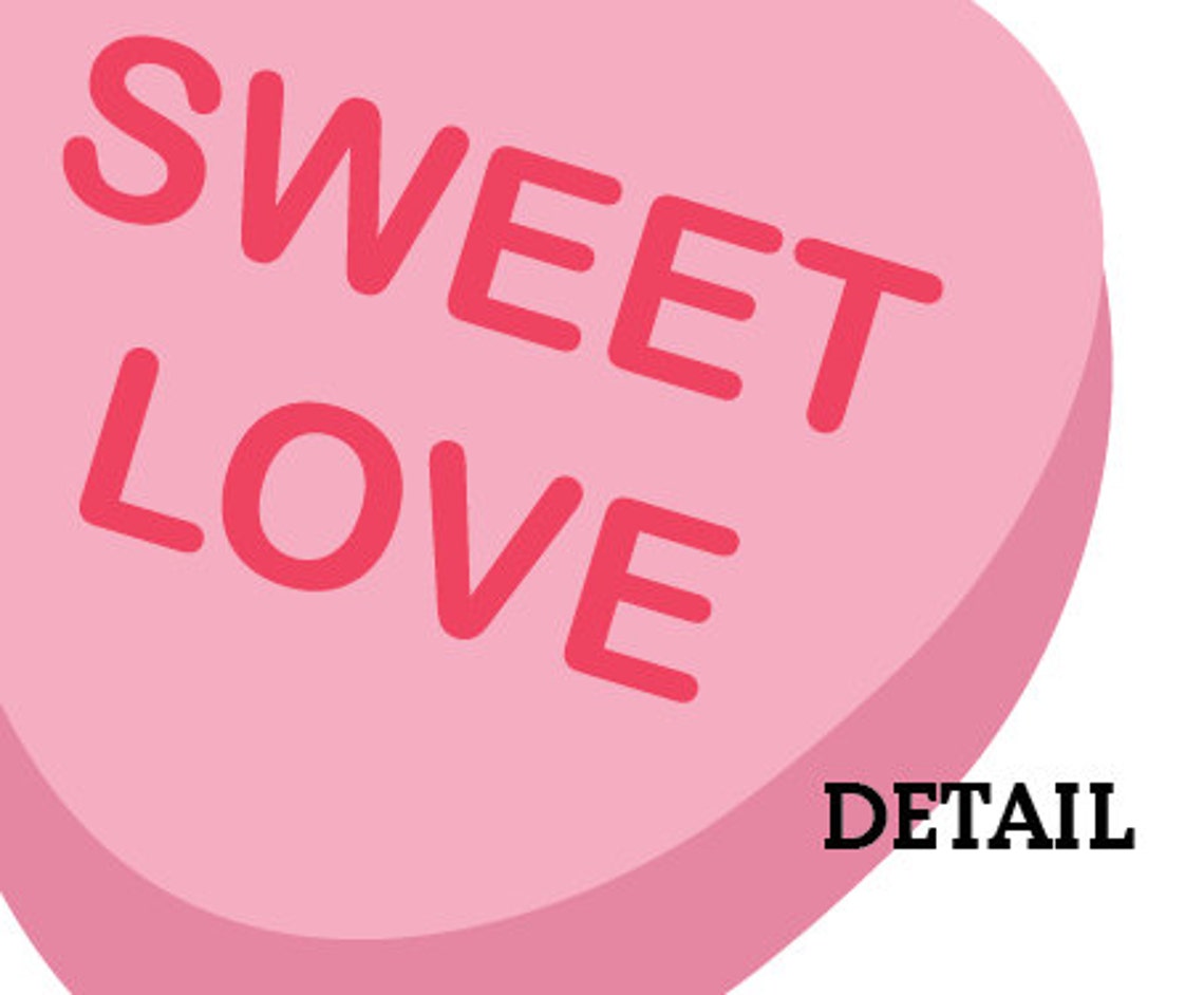 Conversation Hearts Clip Art - Instant Download File - Digital Graphics ...