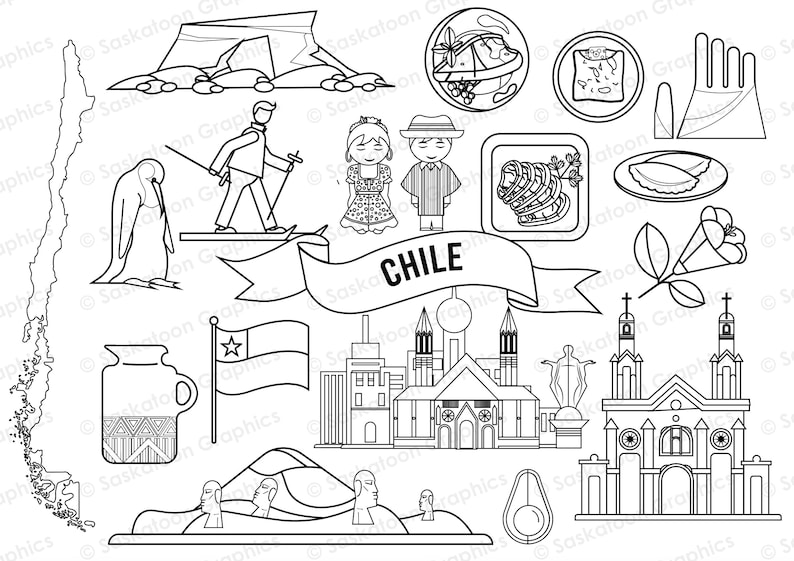 Chile Clip Art - Chilean Flag - South America - Continent Country World ...