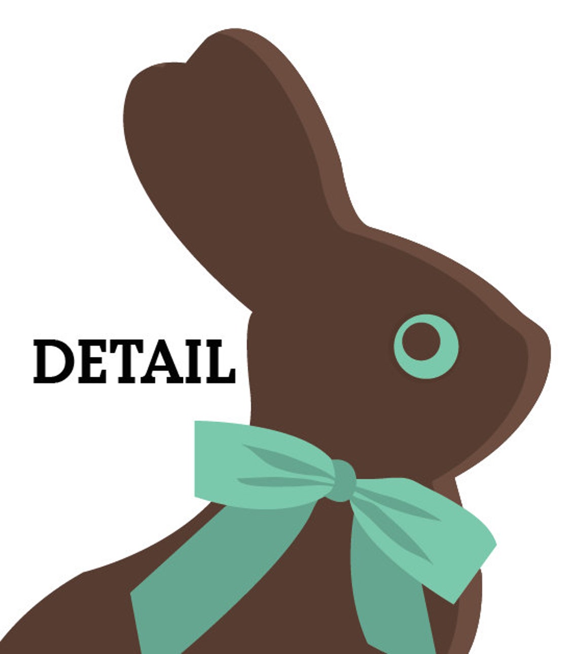 Chocolate Easter Bunnies Clip Art - Instant Download File - Digital ...