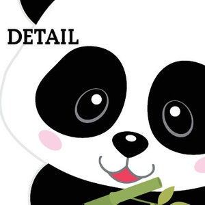 Cute Panda Bear Clip Art - Jungle - Instant Download File - Digital ...