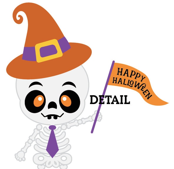 Cute Halloween Clip Art - Instant Download File - Digital Graphics ...