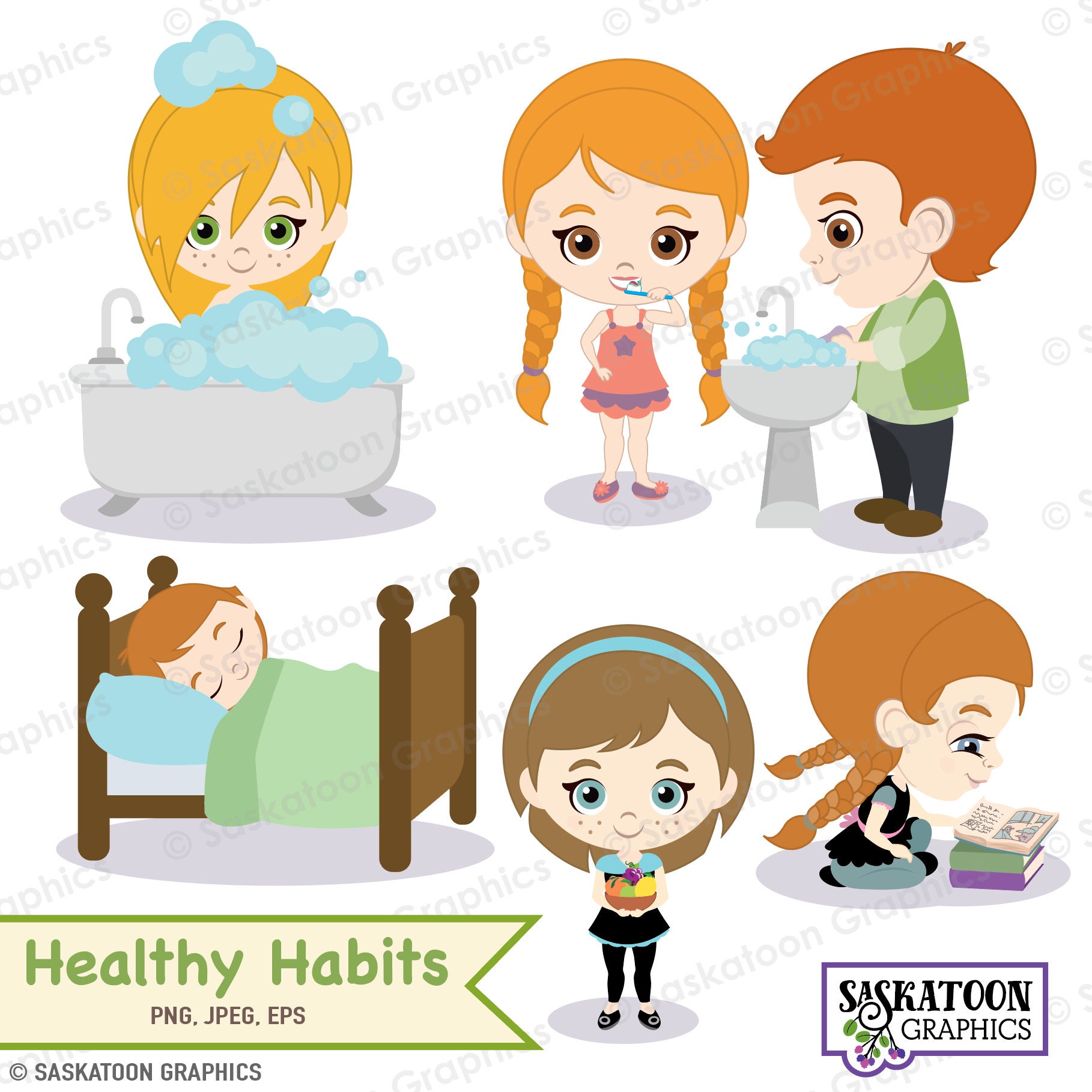 Healthy Habits For Kids Clipart