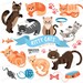 Kitty Cat Clip Art - Pets Animals - Instant Download File - Digital ...