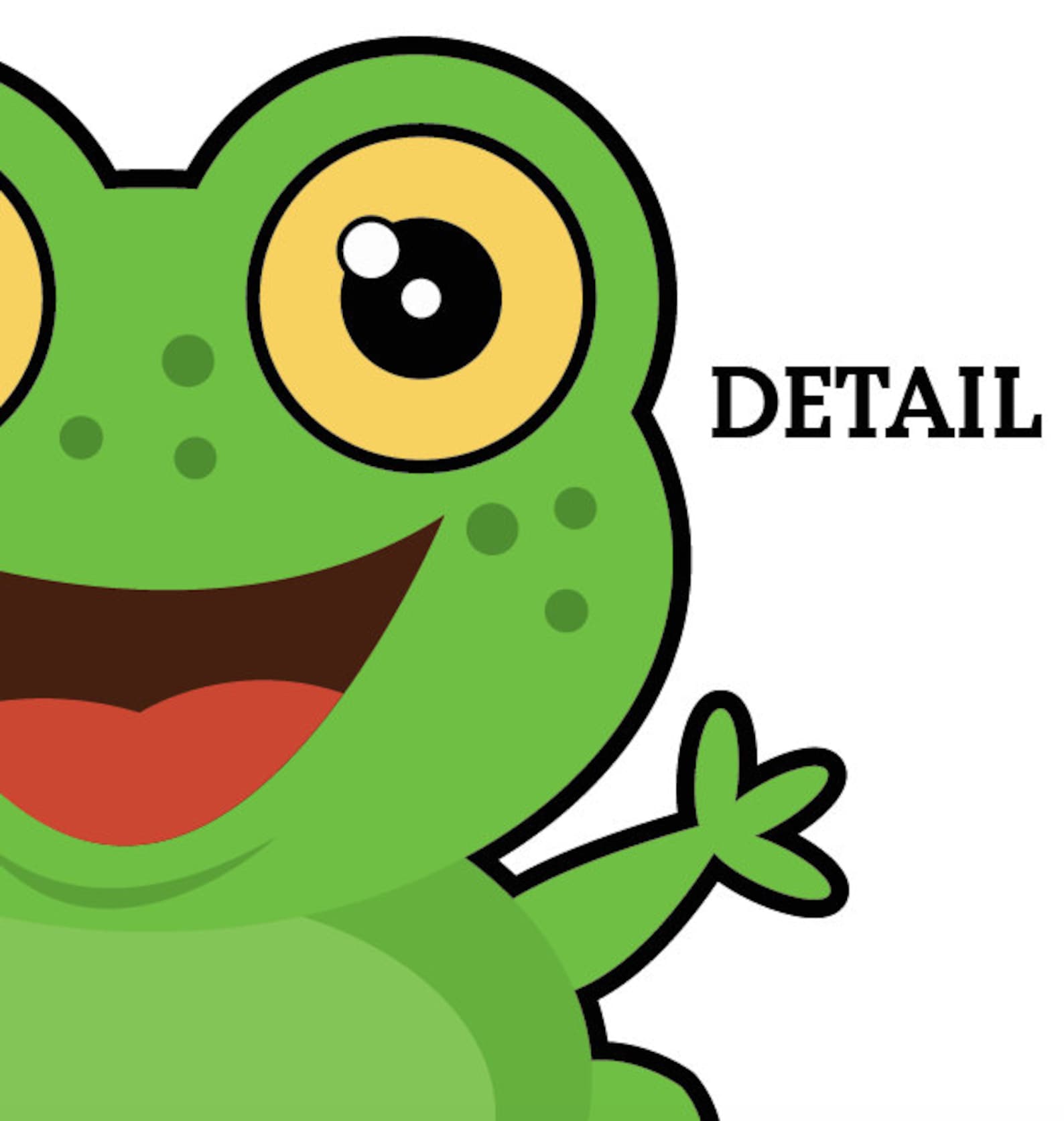 Five Green and Speckled Frogs Clip Art - Instant Download File ...