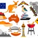 Australia Travel Clip Art - Australian Flag - Continent World - Country ...