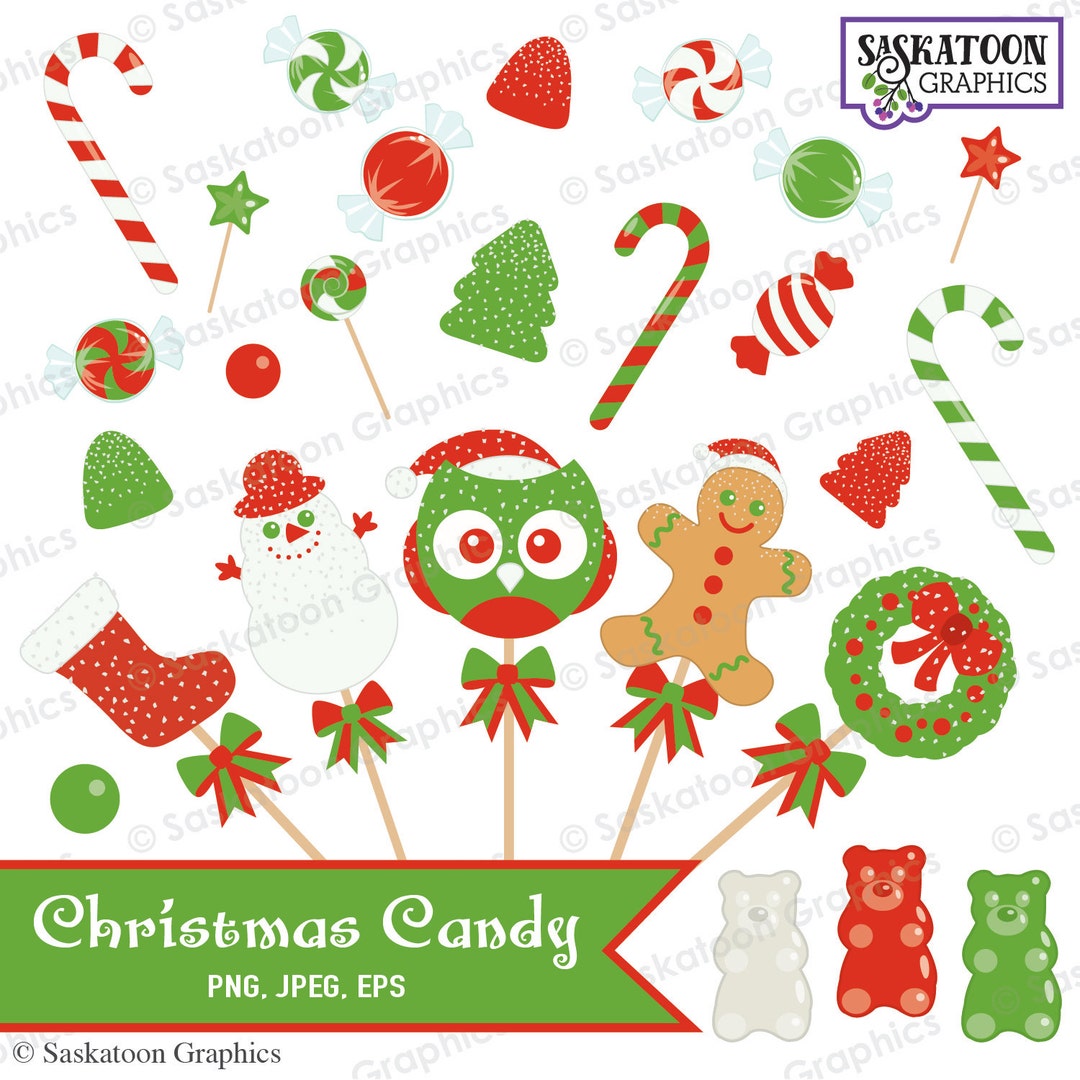 Cute Christmas Clip Art - Instant Download File - Digital Graphics ...