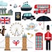 London Travel Clip Art - United Kingdom Flag - Europe Continent - World ...