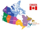 Bright Colors USA Map Clip Art United States of America Instant ...