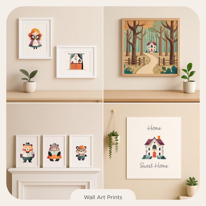 Goldilocks & the Three Bears Clipart | 36 Vector Art Bundle | Cute ...