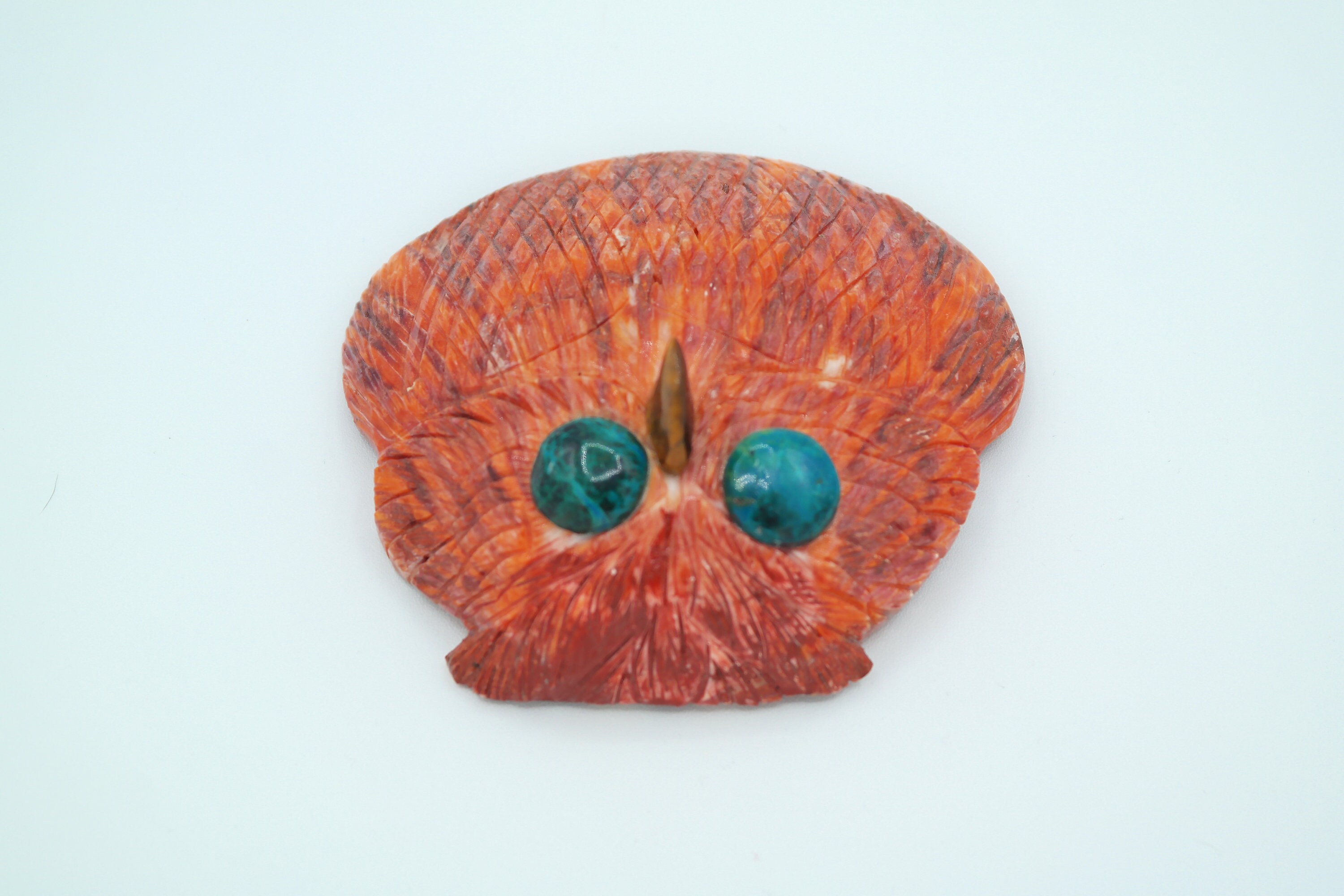 Spiny Oyster Shell Owl Carving - Etsy
