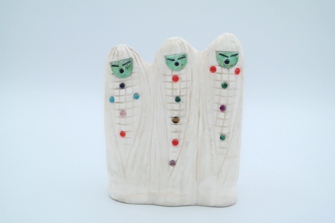 White Carrara Marble Corn Maiden Carving - Etsy