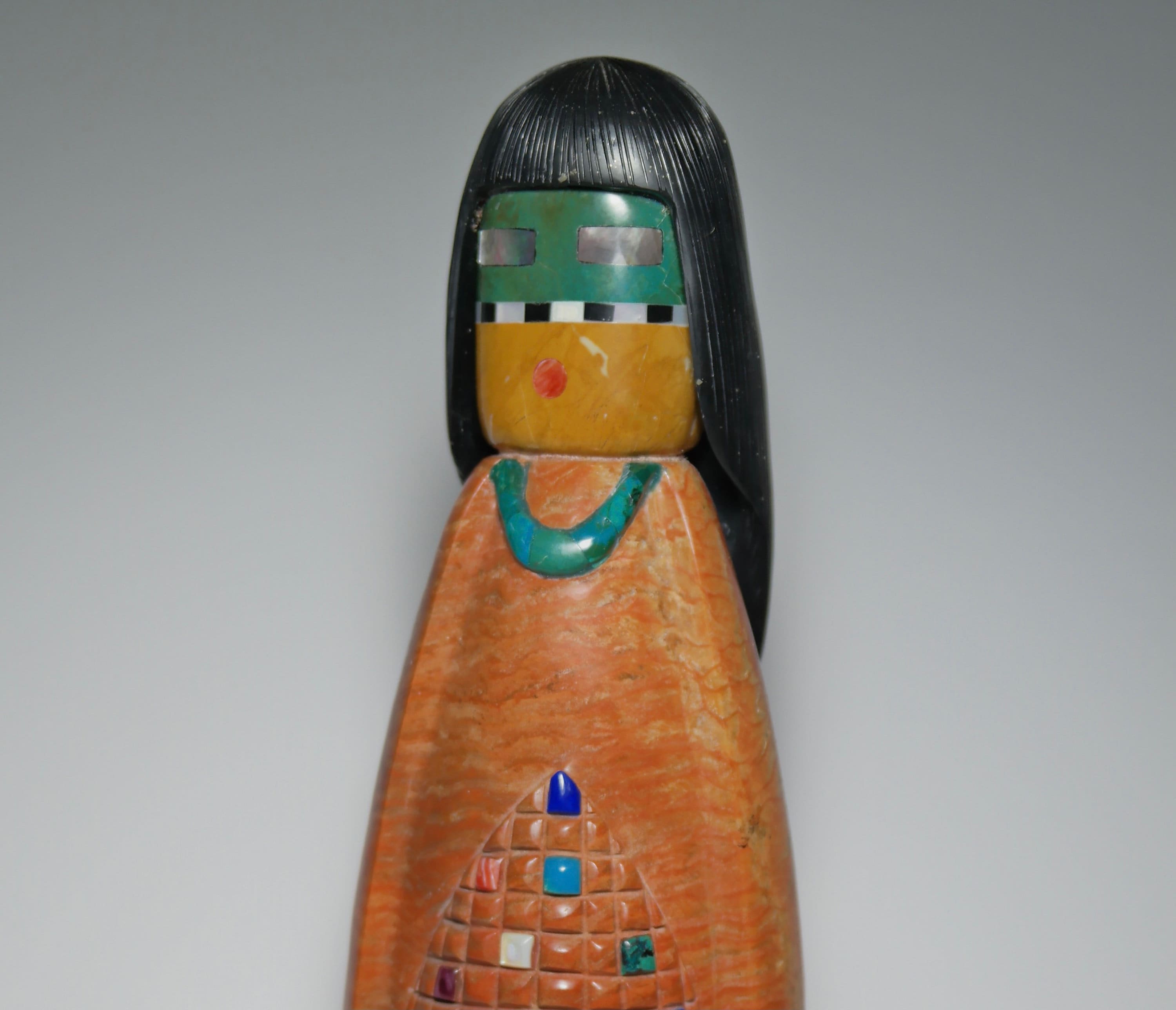 Corn Maiden Kachina Made Out of Stone - Etsy