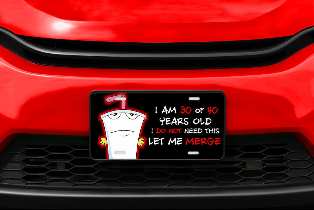 Funny ATHF Master Shake License Plate (aluminum) - Etsy