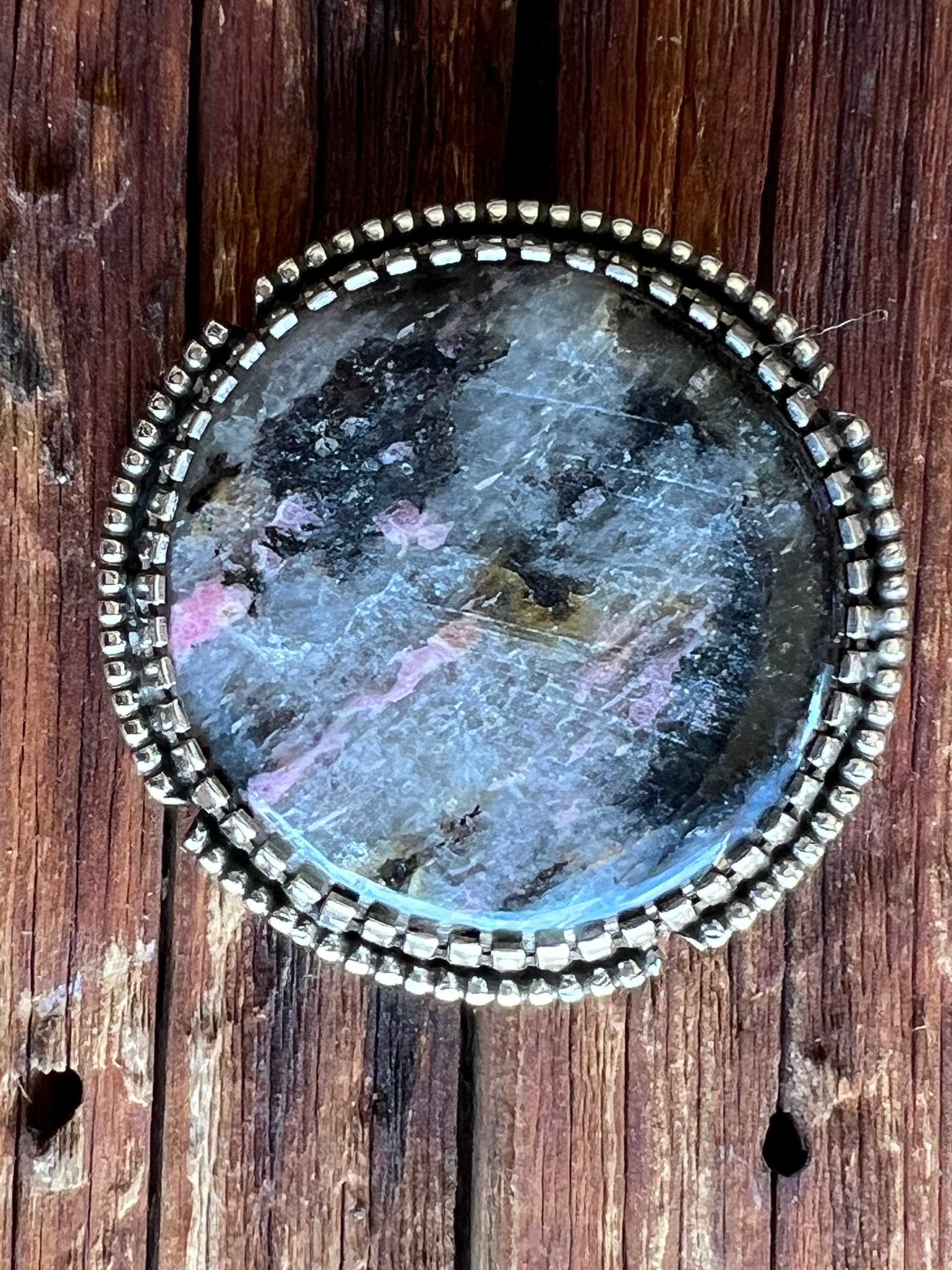 Silver Bridle Conchos With Morrocan Rhodonite - Etsy