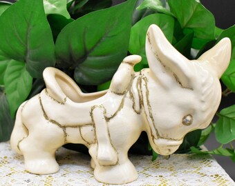 Ceramic Donkey Planter - Etsy