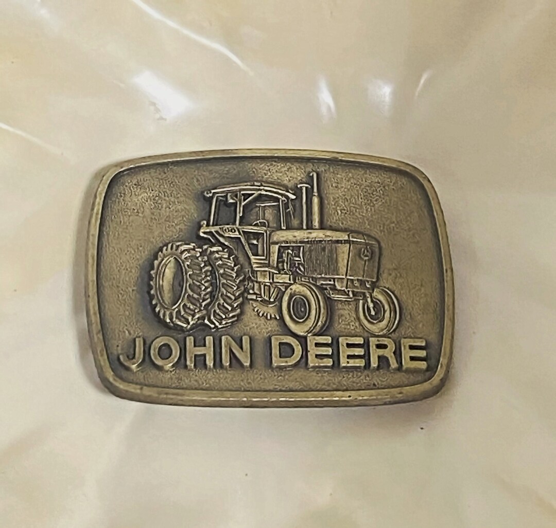 Brass John Deere Tractor Vintage Belt Buckle Model 4640 - Etsy