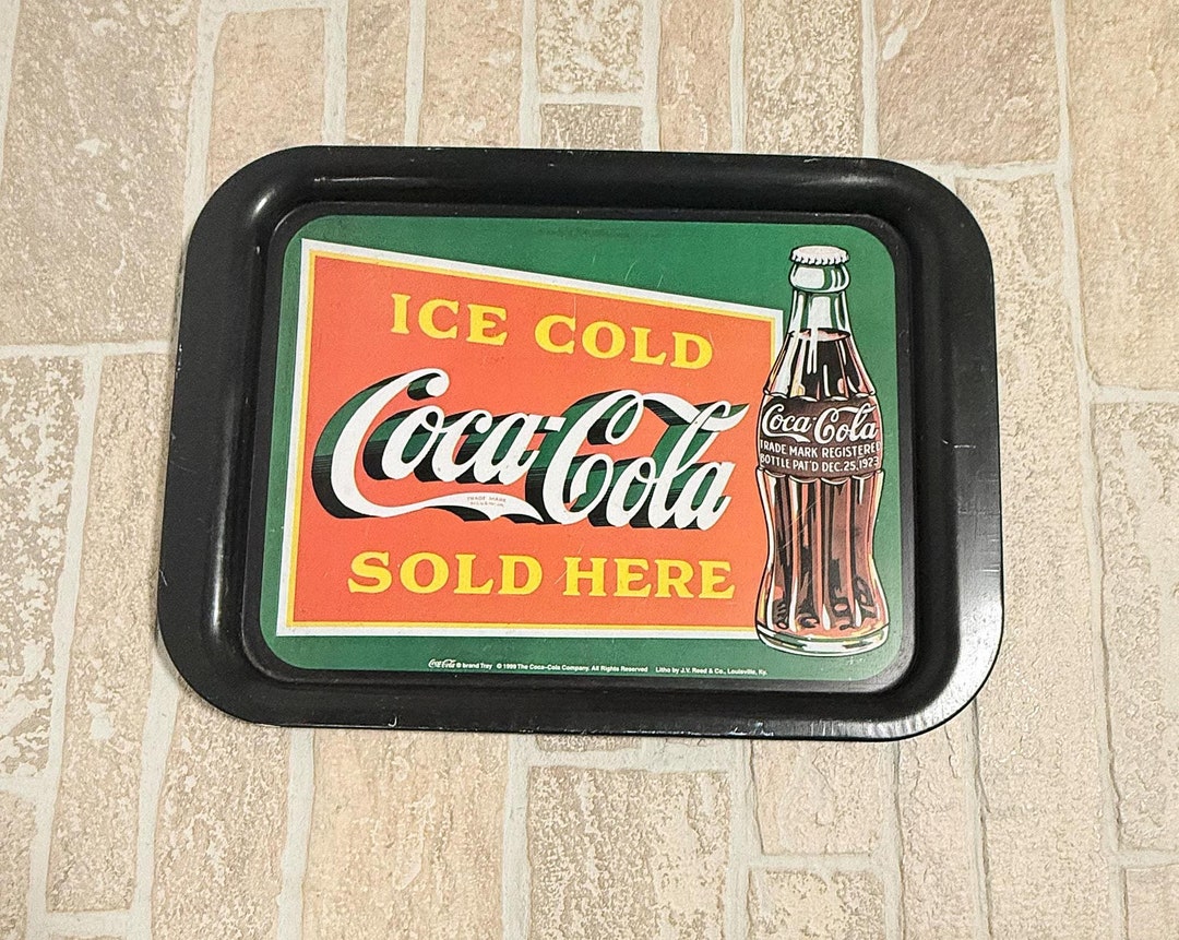 Retro Coca Cola Advertising Tray, Nostalgic Reproduction Mini Trays ...
